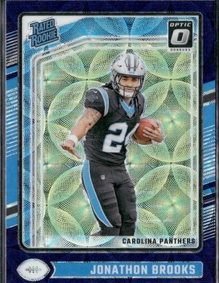 2024 Donruss Optic Football Rated Rookie Jonathon Brooks #258 Purple ...