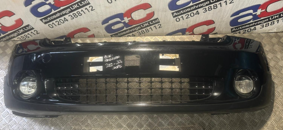 MINI PACEMAN COUPE 2012-2017 COMPLTE BLACK FRONT BUMPER WITH GRILLE ...