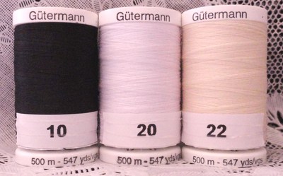 3 NEW Different colors GUTERMANN 100% polyester Sew-all thread 547 ...