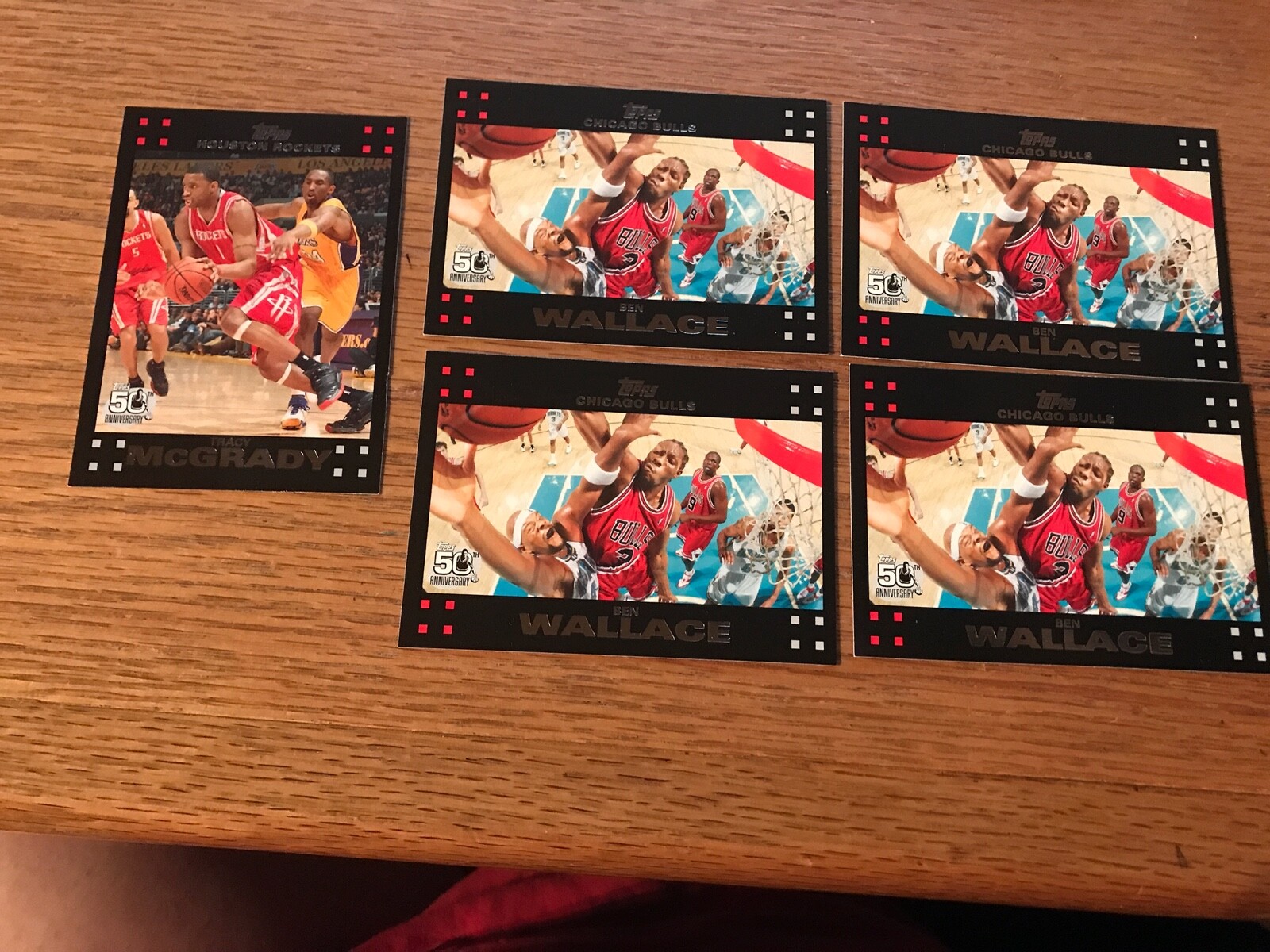 2007-08 Topps Chrome Chicago Bulls Basketball Card #103 Ben Wallace 4 ...