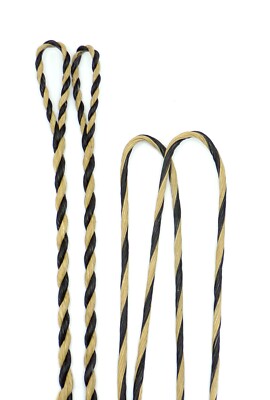 Flemish Recurve Bowstring - B55 (Dacron) - Black & Buckskin | eBay