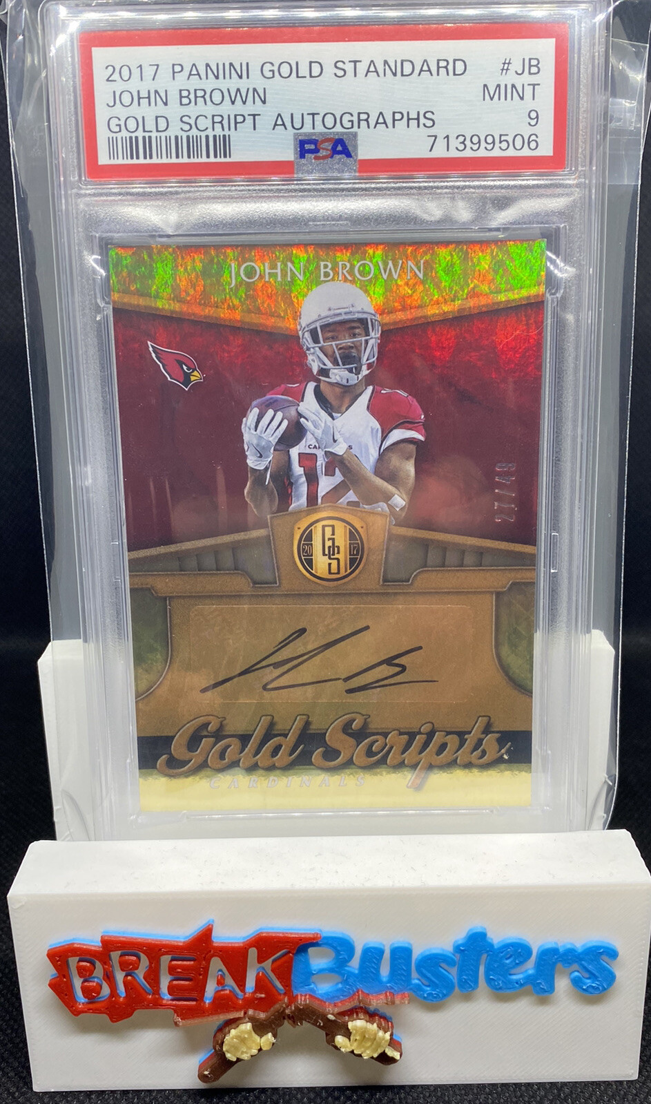 2017 Panini Gold Standard Gold Scripts Auto /49 John Brown #GS-JB Auto ...