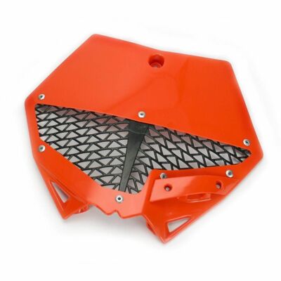 Cycra Stadium Number Plate Half Vented KTM Orange/Black | eBay Australia