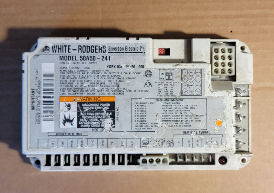 White Rogers Furnace Control Circuit Board (50A50-241) for sale online ...