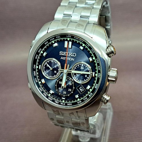 Seiko Astron 8B92-0BB0 SBXY027 World Time Date Titanium Solar Mens ...