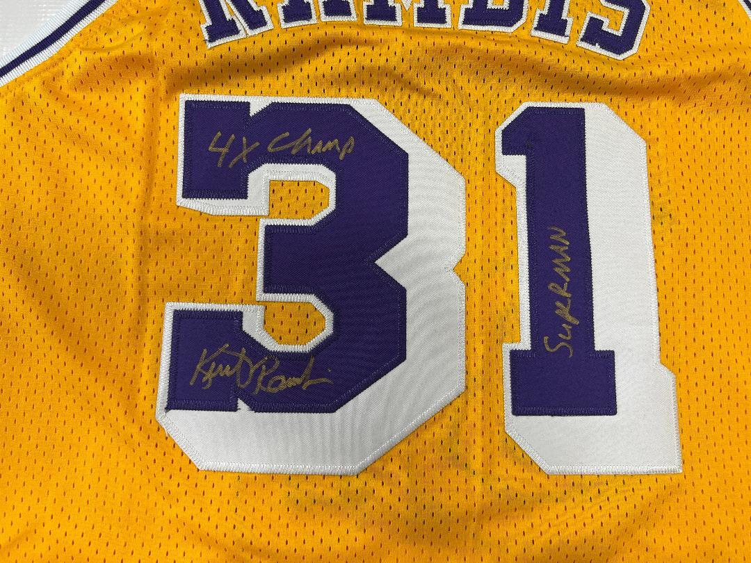 Beckett Authentic Kurt Rambis Autograph Throwback L.A. Lakers Jersey ...