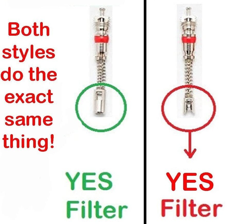 100 Filtered Valve Stem Core Long Tire Pressure Sensor Cores TPMS | eBay