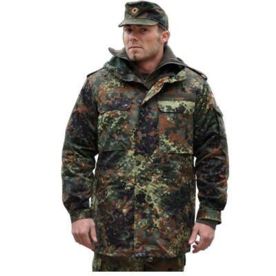 Genuine German Army Flecktarn Parka Lined Hooded Zip Fronted Combat ...