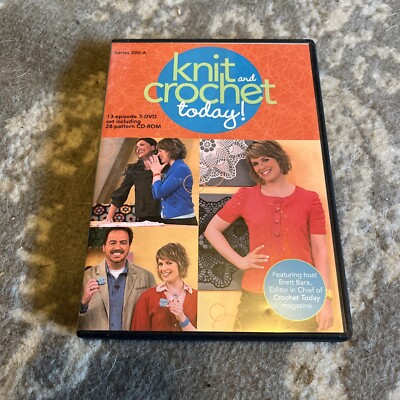 Knit and Crochet Today! DVD Set Series 200-A 3 13 Episodes 28 Pattern ...