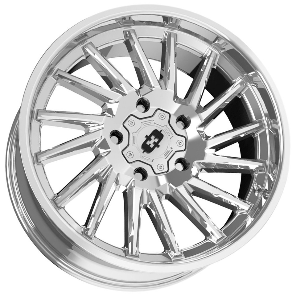 (Set of 5) Vision 306 Rapier 20x12 5x5" -51mm Chrome Wheels Rims 20 ...