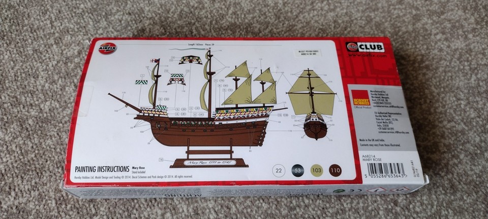 Airfix The Mary Rose 1:400 Model Sealed Bag | eBay UK