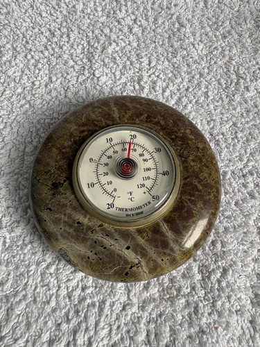 Vintage Polished Cornish Serpentine Thermometer from the Lizard by Ian ...