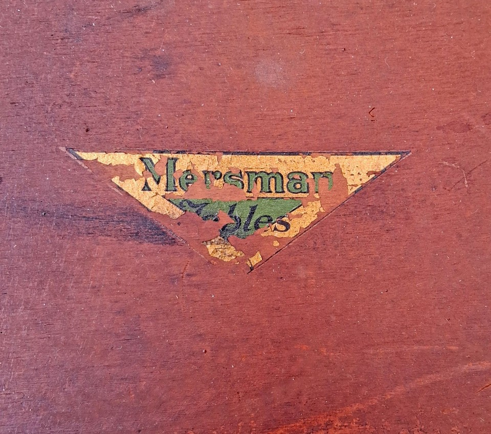 Antique Vintage Old Mersman SOLID Walnut Wooden End Hall Accent Side ...