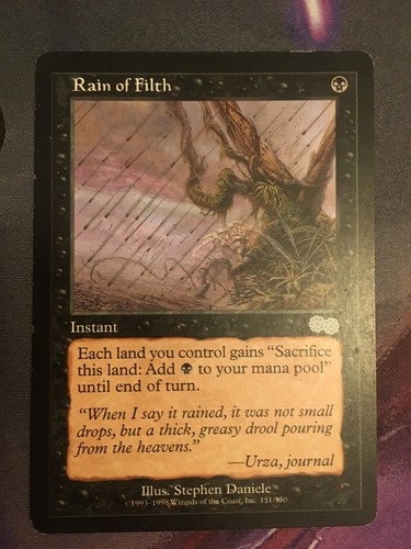 MTG Rain of Filth [x1] {Urza's Saga} MP | eBay