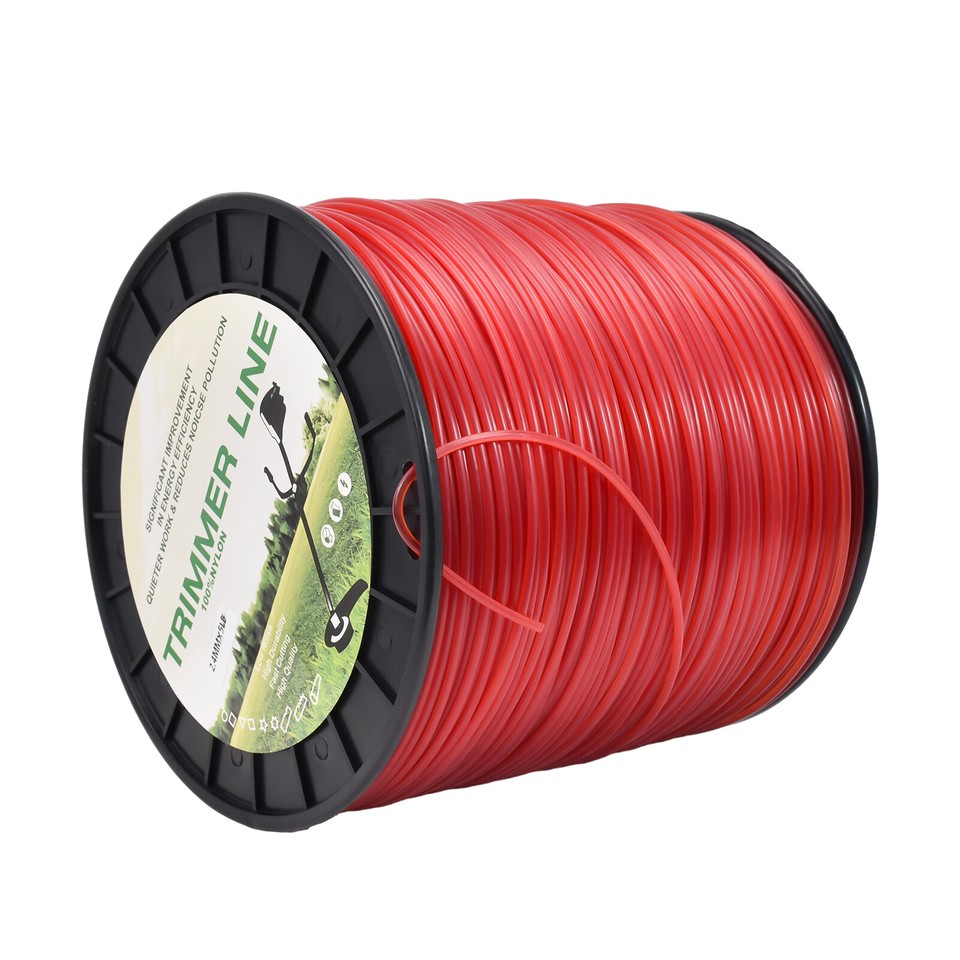 5lb .095 Heavy Duty Nylon Square Commercial String Trimmer Line Weed ...