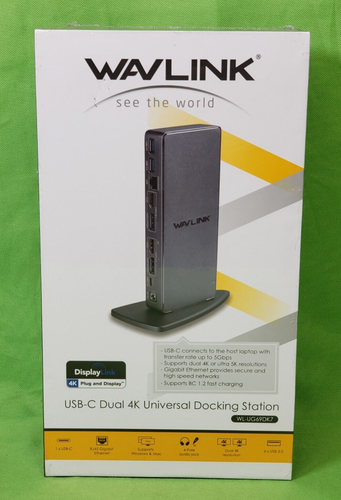 Lot Of 2: Sealed Wavlink WL-UG69DK7 USB-C Dual 4K Universal Docking ...