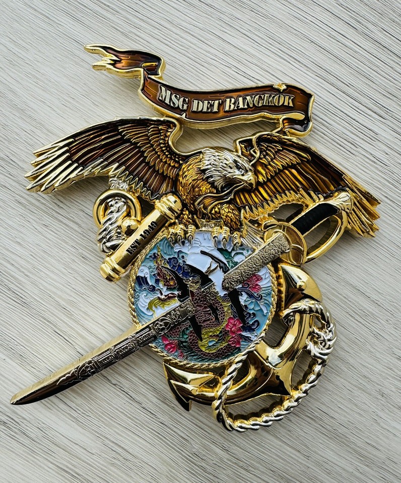 Bangkok Marine Security Guard Detachment MSG Challenge Coin | eBay