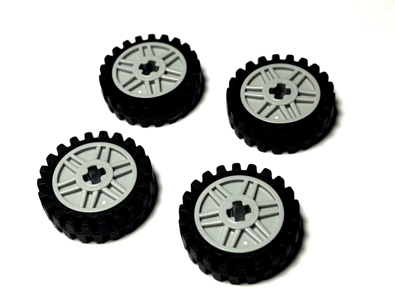 LEGO 4 X 61254 Black Tire 23mm D X 7mm Offset Tread 10715 #525 for sale ...