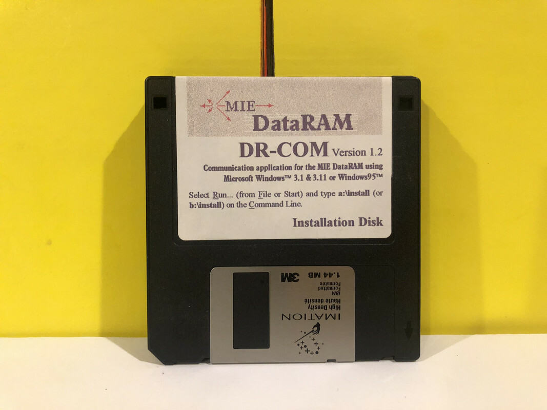 MIE DataRam DR-Com Version 1.2 Installation Disk Floppy Disk Software ...