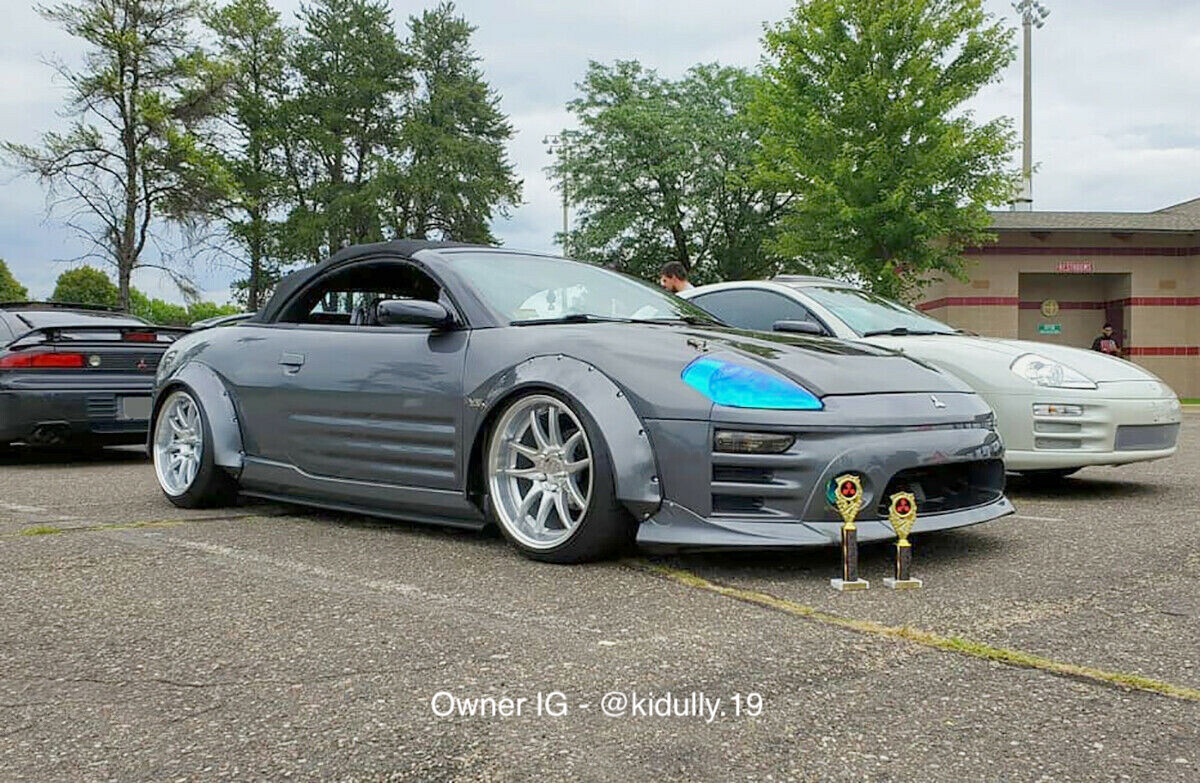 Fender Flares for Mitsubishi Eclipse CONCAVE Wide Body Kit JDM ABS 3.5 ...