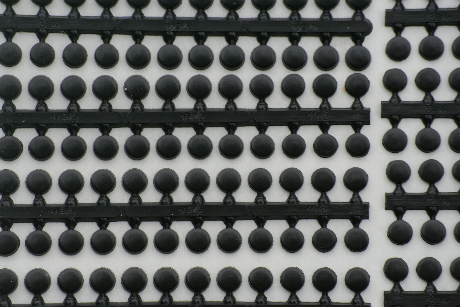 Round Black Plastic Dial Markers Available In Three Sizes 6mm, 8mm and ...