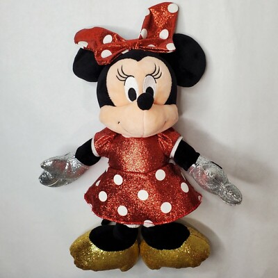 Ty Sparkle Disney Minnie Mouse 14" Plush Girls Kids Toy Glitter | eBay
