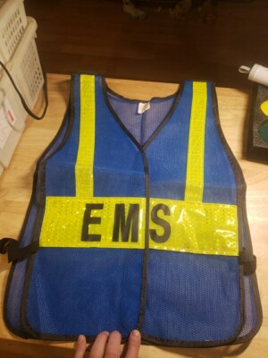 Large BLUE EMT Vest | eBay