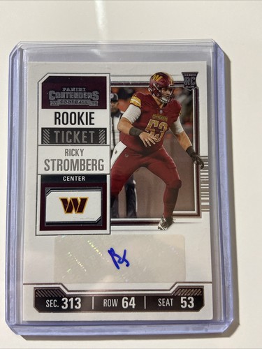 2023 Panini Contenders RICKY STROMBERG RC #165 Rookie TIcket Auto ...