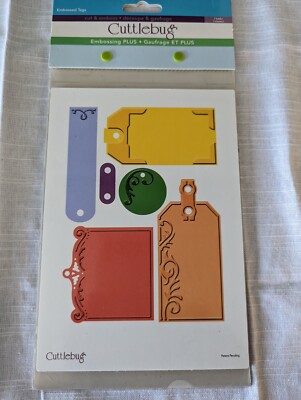 Cuttlebug Embossed Tags | eBay
