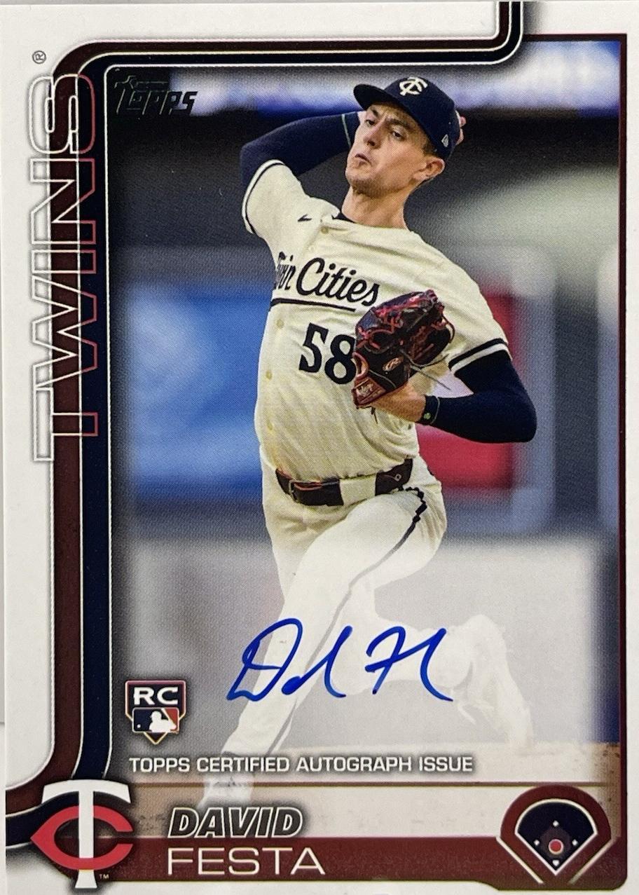 2025 Topps Series 1 - Flagship Real One Autographs David Festa #178 (AU ...