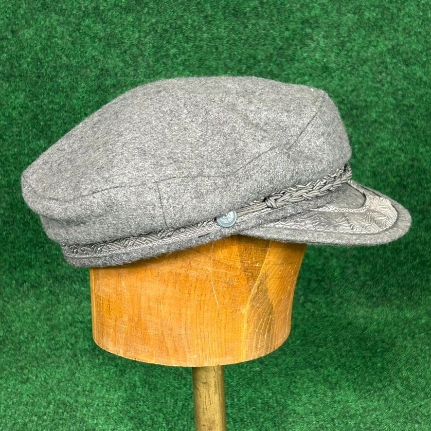 Vintage Aegean San Francisco-Athens Greek Fisherman’s Cap Gray Wool ...