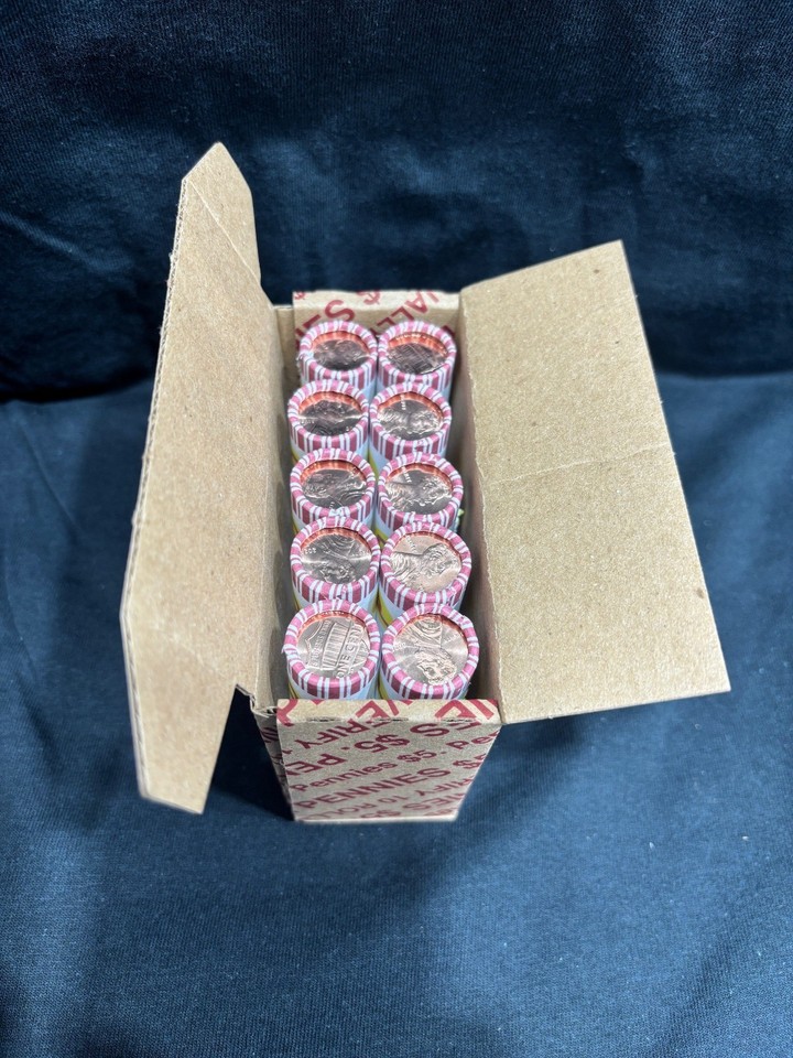 10 Roll set of Mint 2025 Pennies - 5 Denver and 5 Philadelphia - Free ...