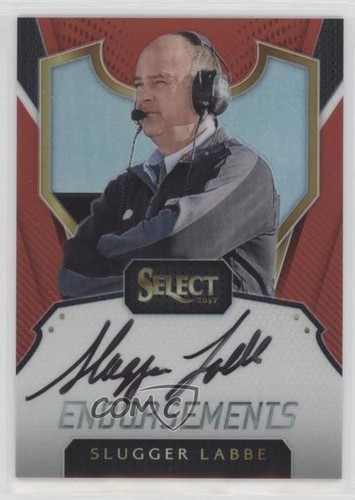 2017 Panini Select - Endorsements Slugger Labbe #E-SL Red Prizm /25 (AU ...