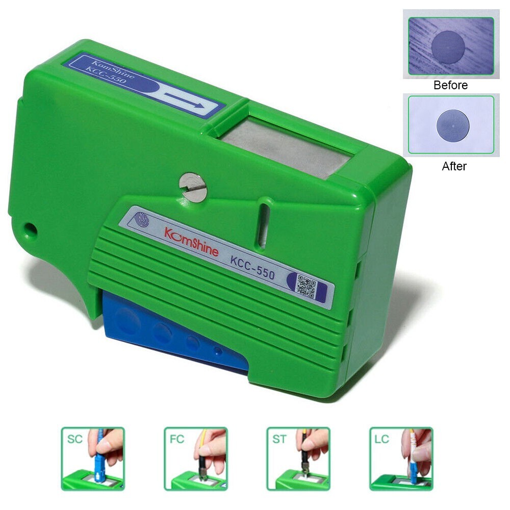 KCC-550 Fiber Optic Connector Cleaner Clean Cassette 500 times Fiber ...