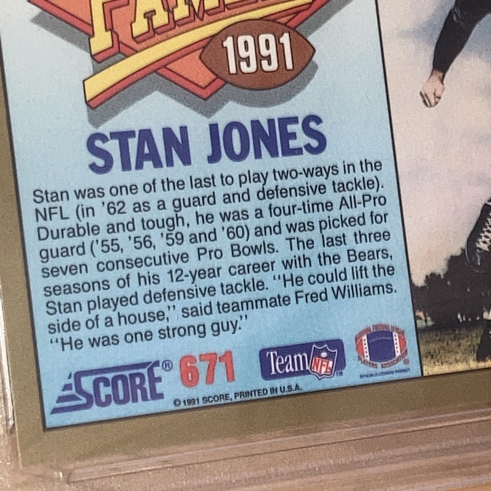 1991+Score+-+Hall+of+Famer+%23671+Stan+Jones for sale online | eBay