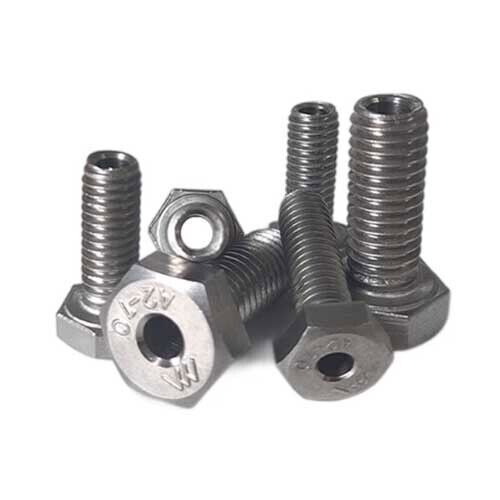 1pcs M16 SUS304 External Hexagon Screw Hex Head Hollow Through Hole ...