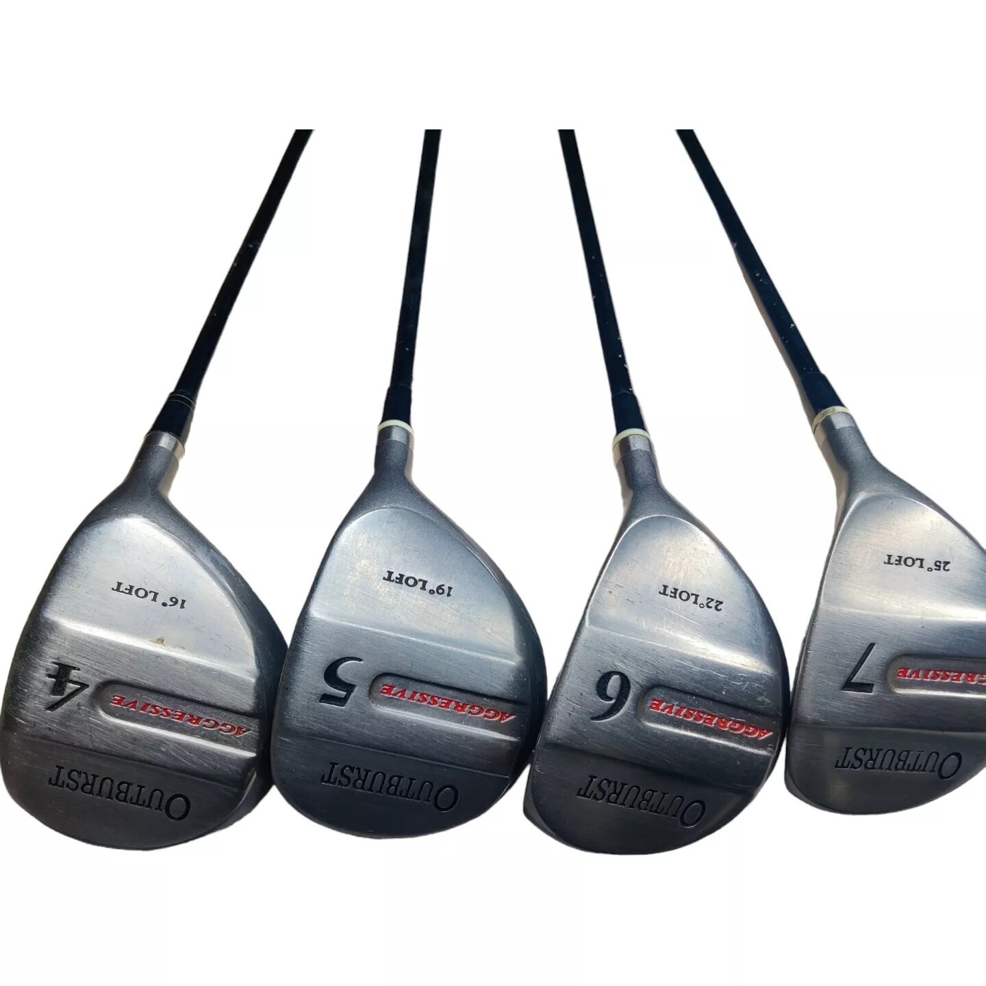 Outburst Aggressive Golf Driver Set (4-7) KF1 Graphite Regular Flex 16 ...