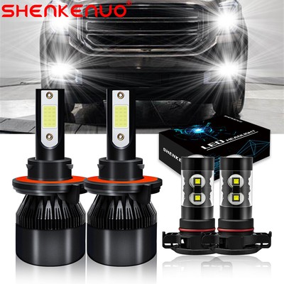 For Ford Escape 2008-2012 4x 6000K LED Headlights + Fog Light Bulbs ...