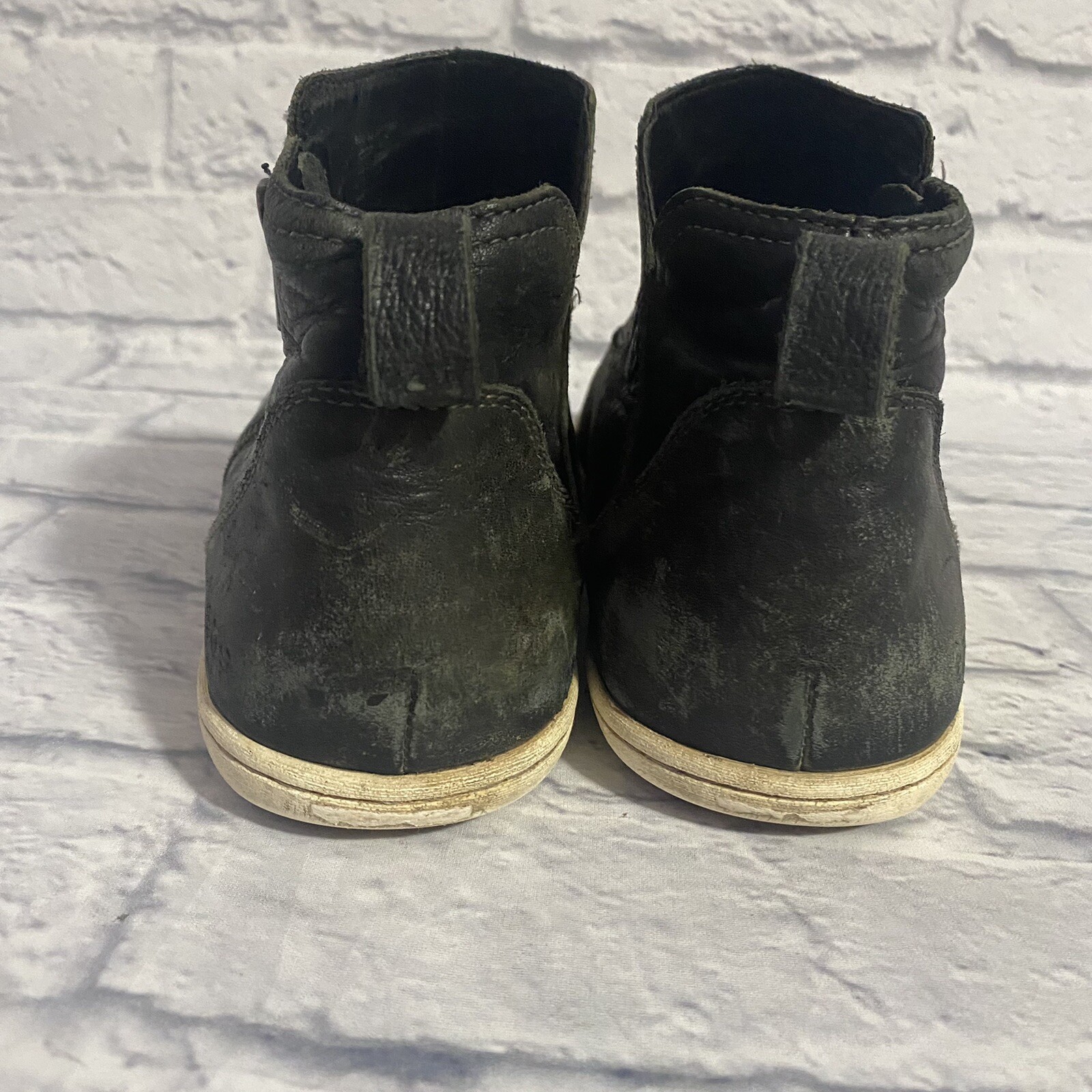 Taos Bootsie Bot Black Leather Ankle Boots Booties Si… - Gem