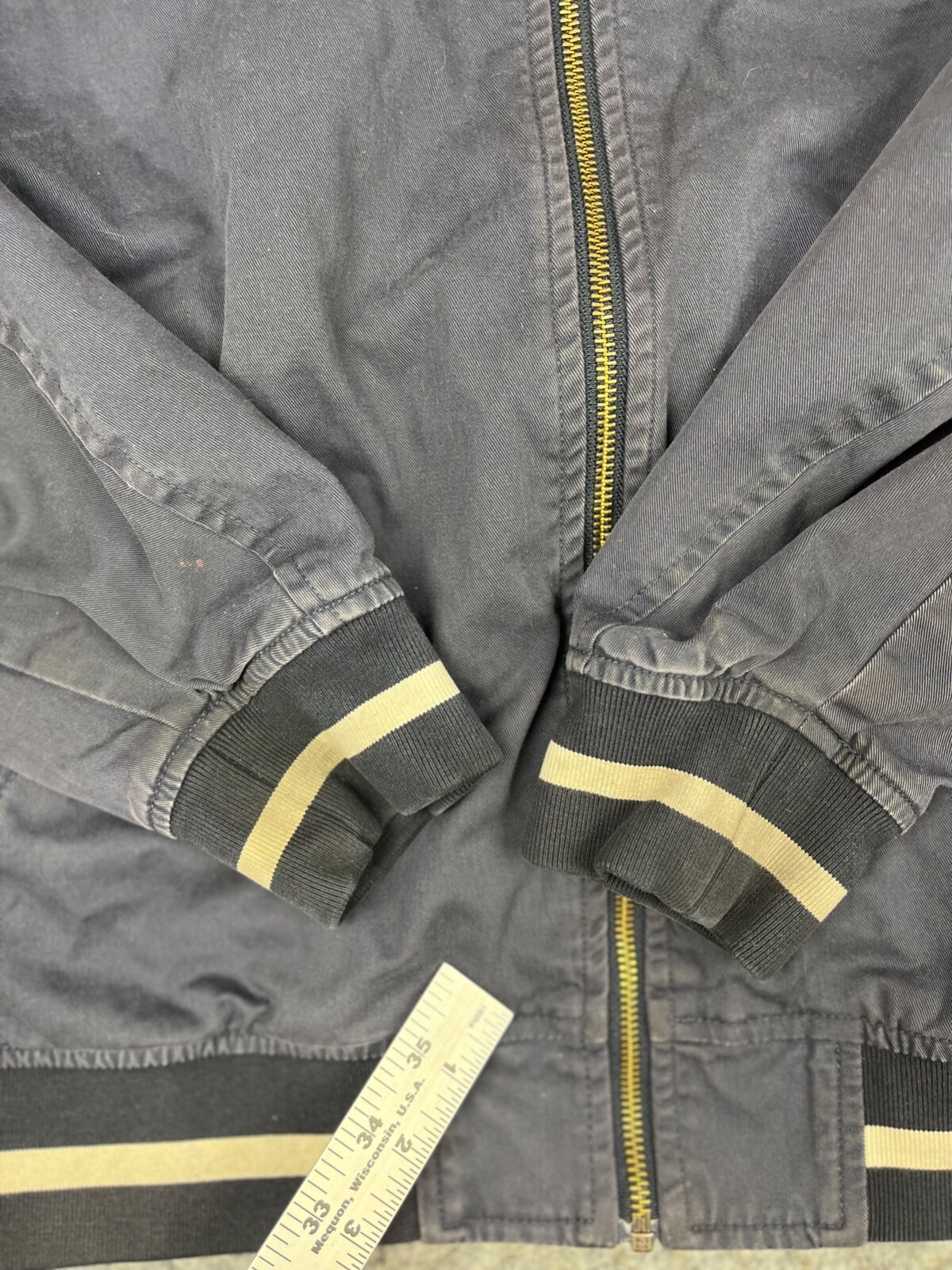 Rye by Hawker Rye Bomber Jacket Mens Size XL Blue Ful… - Gem