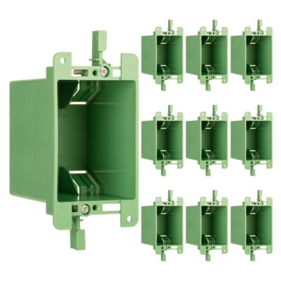 Electrical Outlet Box Single Gang Old Work Box 14 Cubic inch Junction ...