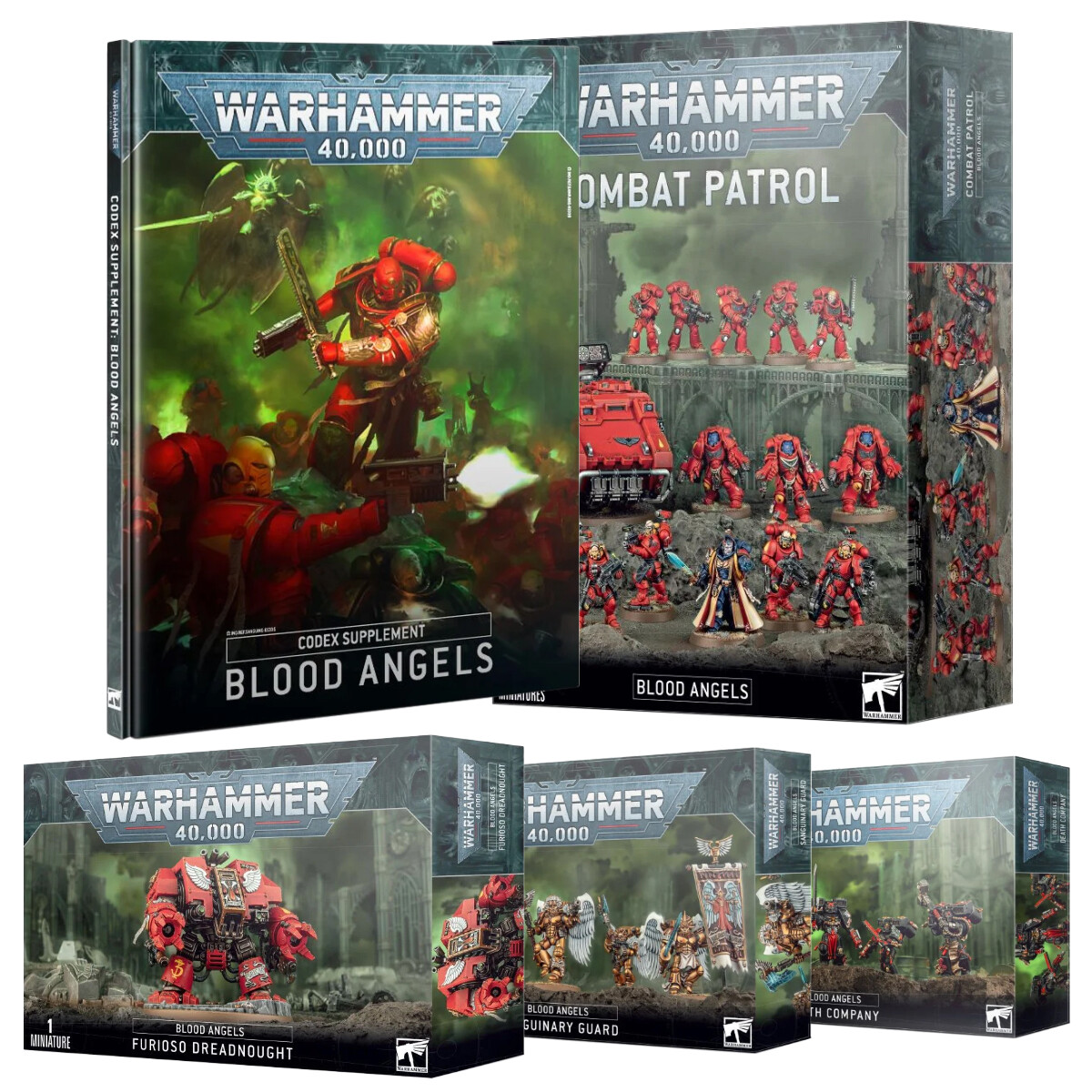 Blood Angels Miniatures & Accessories Warhammer 40,000 | New & Sealed ...