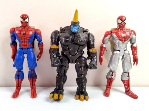 3 x Marvel SHAPE SHIFTER 15cm ACTION FIGURES 1998/1999 TOYBIZ Rhino ...