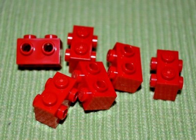 (6) 1x2 Red Brick w/ 2 Nobs on 2 sides Bricks ~ Lego ~ NEW ~ Castle | eBay