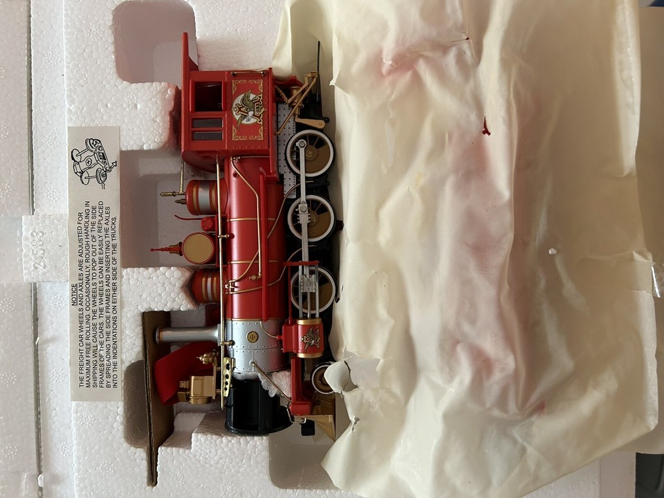 HAWTHORNE VILLAGE BUDWEISER HOLIDAY EXPRESS ON30 ELECTRIC TRAIN SET | eBay