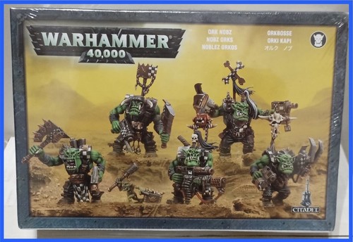 Warhammer 40000 miniature Ork Nobz Orki Kapi fantasy Workshop games 40k ...