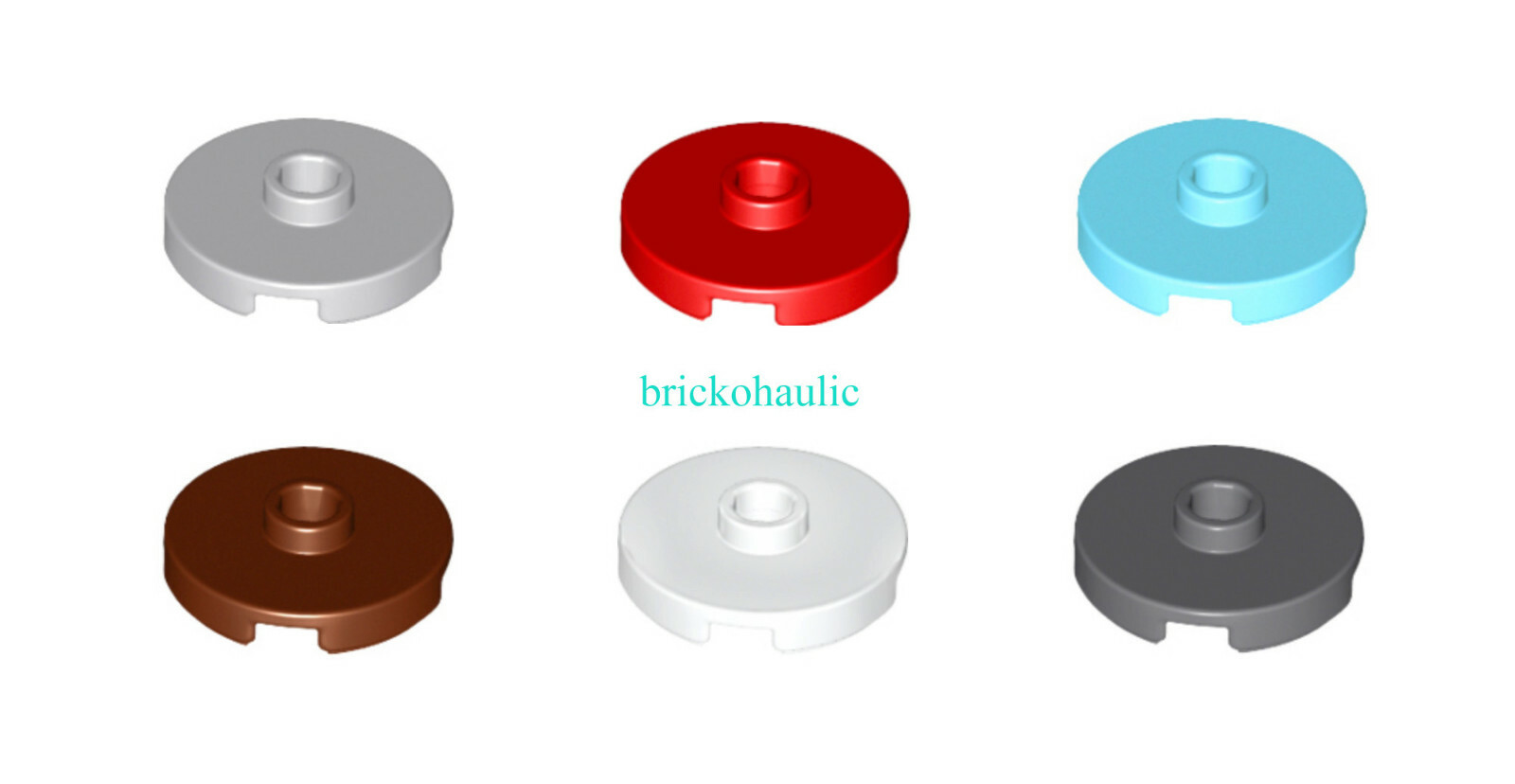 Lego Tile Round 2 x 2 with Open Stud Flat Smooth Parts Pieces Lot ALL ...