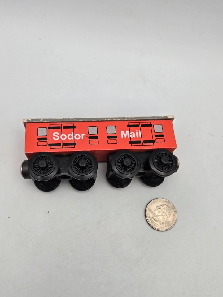 Thomas & Friends Wooden Railway Train Tank Engine - Sodor Long Mail Car ...