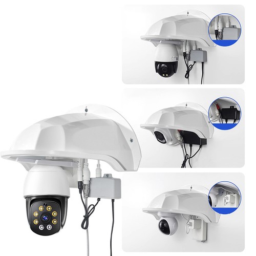 Camera Protection Shield, ABS CCTV Turret Dome Cameras Protective ...