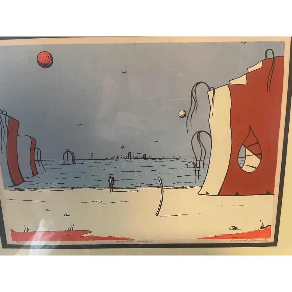 *Kenneth Stancin* Fantastic Pair of Seriographs Signed / Numbered 1974 ...